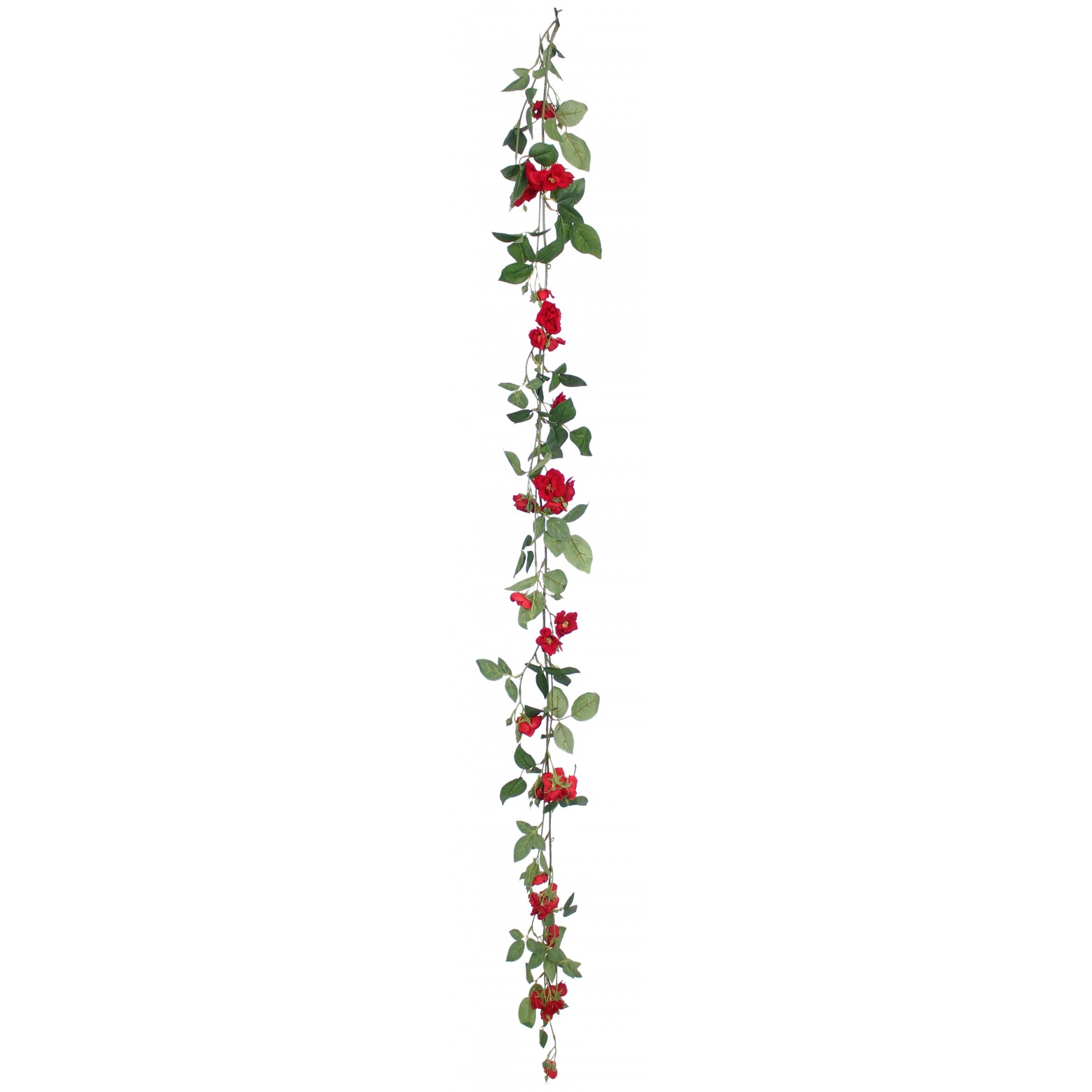 Guirlande artificielle de roses rouges artificielles 180 cm ...