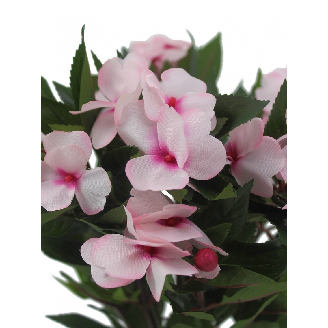 Balsamine artificielle rose 45 cm - Impatiens artificielles - Artiplantes