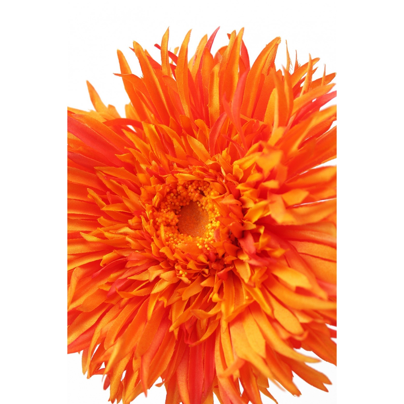 Grand gerbera artificiel orangé 70 cm - Gerberas artificiels - Artiplantes