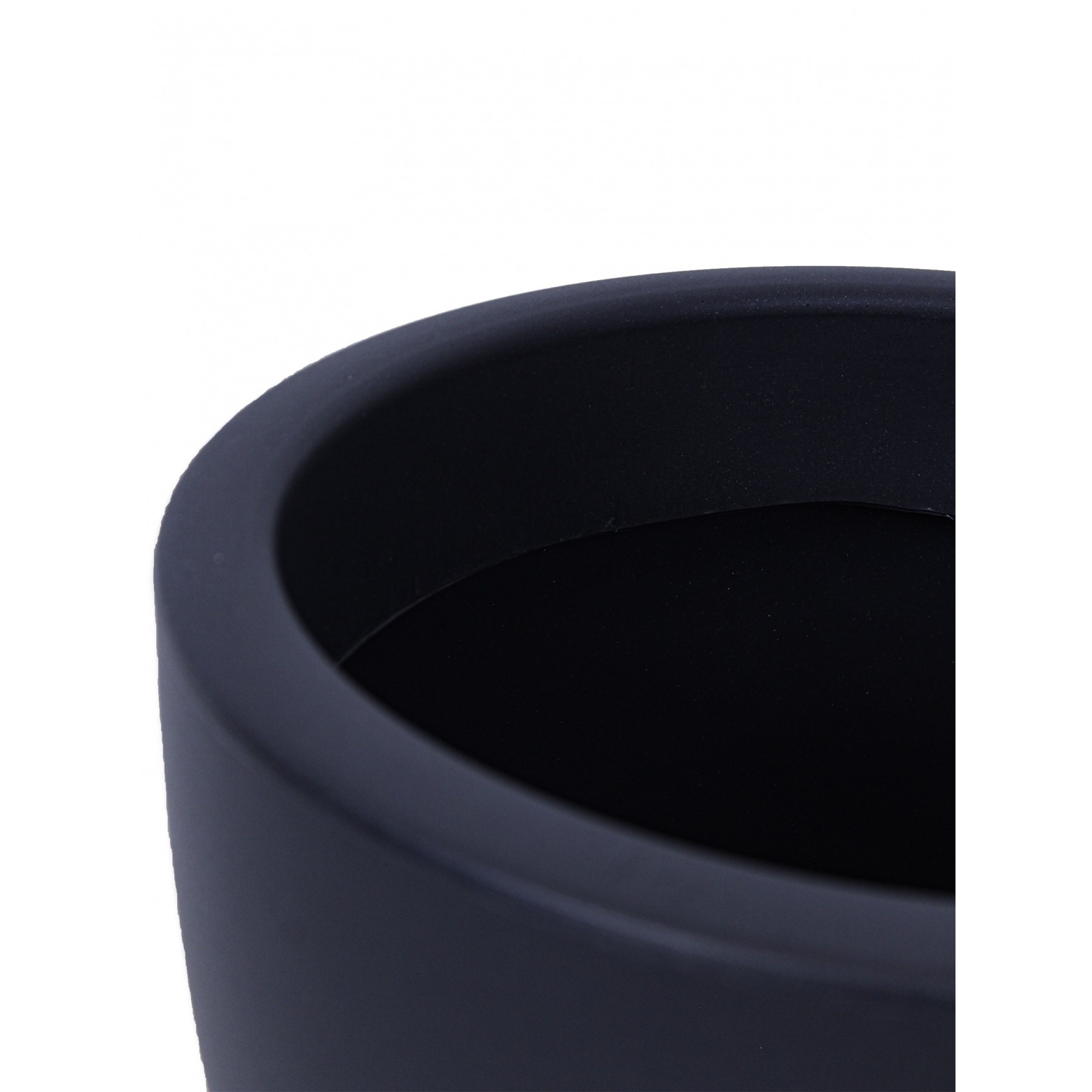 Grand pot noir ébène en plastique 23 cm - Pots en plastique - Artiplantes