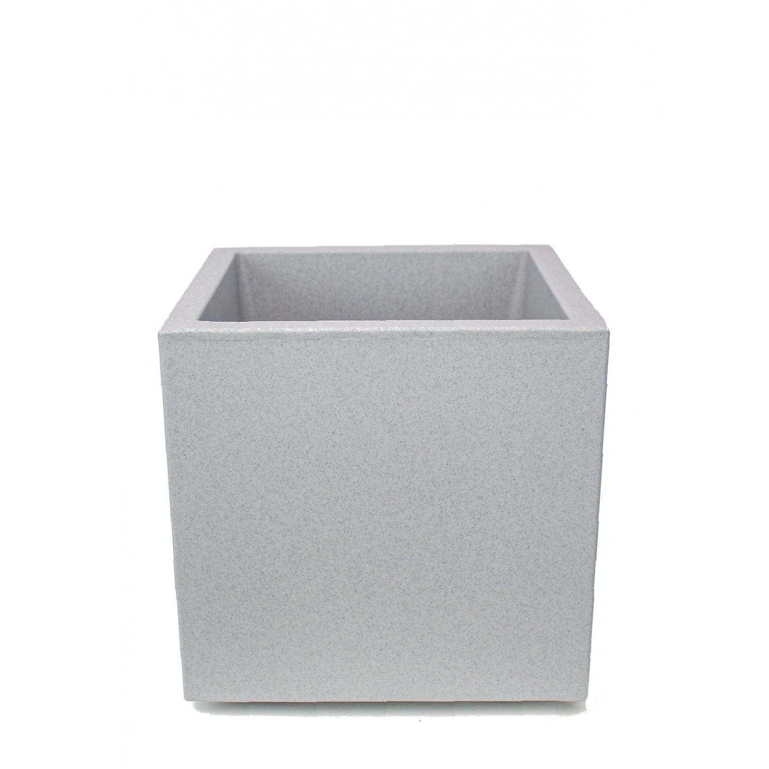 Bac cubique gris clair à roulettes 29 cm - Pots & bacs - Artiplantes