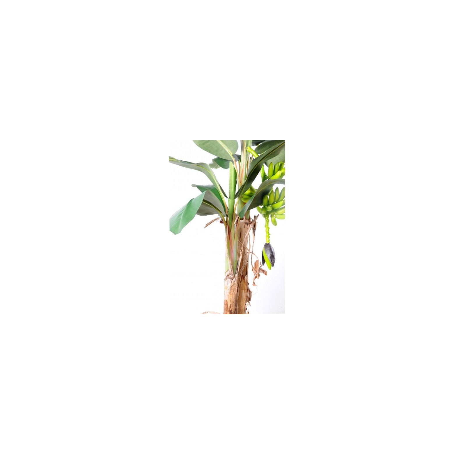 Bananier artificiel avec double tronc en bois 210 cm - Bananiers ...