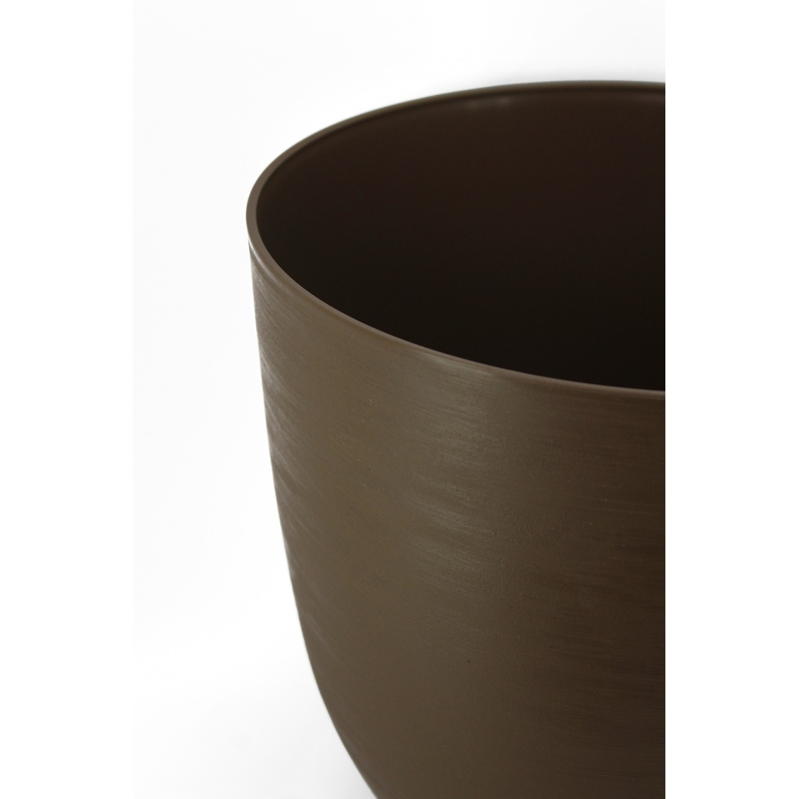 Grand pot marron ATHENA - Pots en plastique - Artiplantes