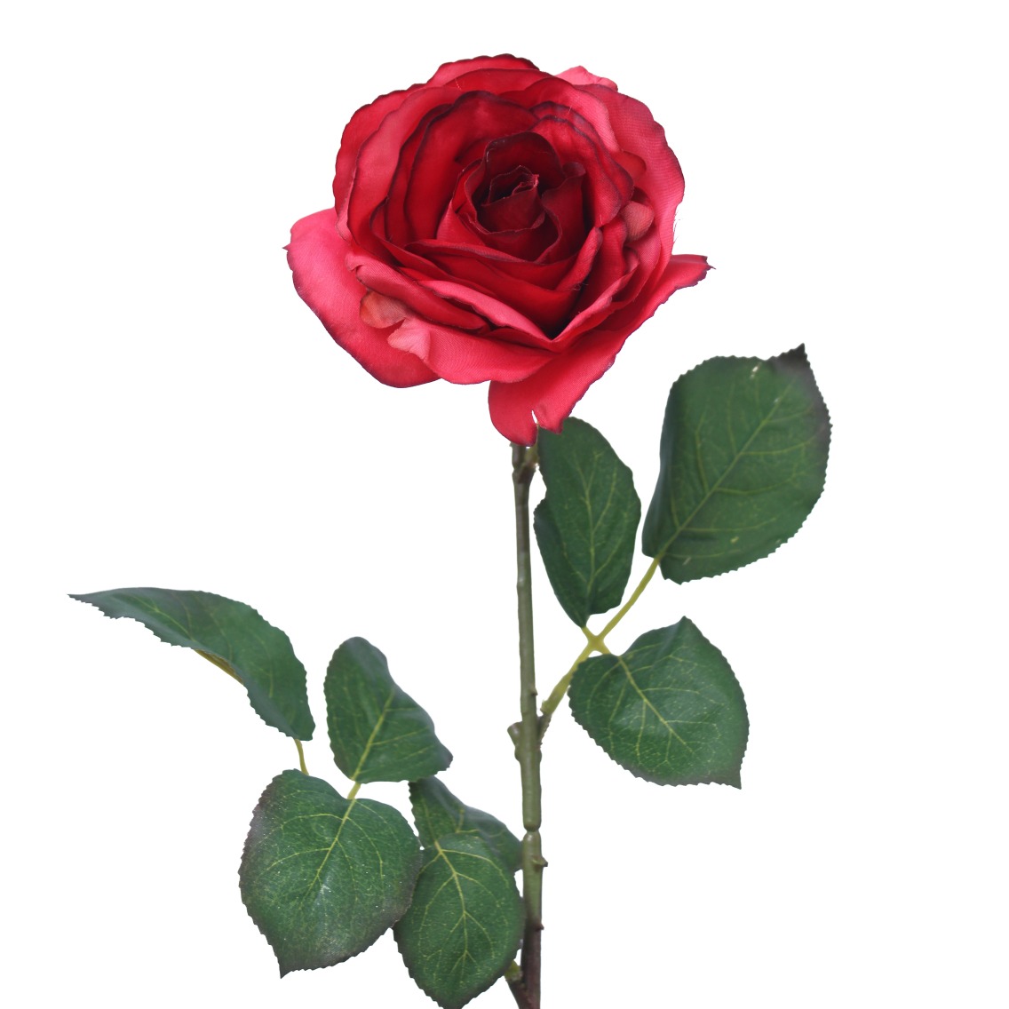Rose rouge artificielle 68 cm - Roses artificielles - Artiplantes