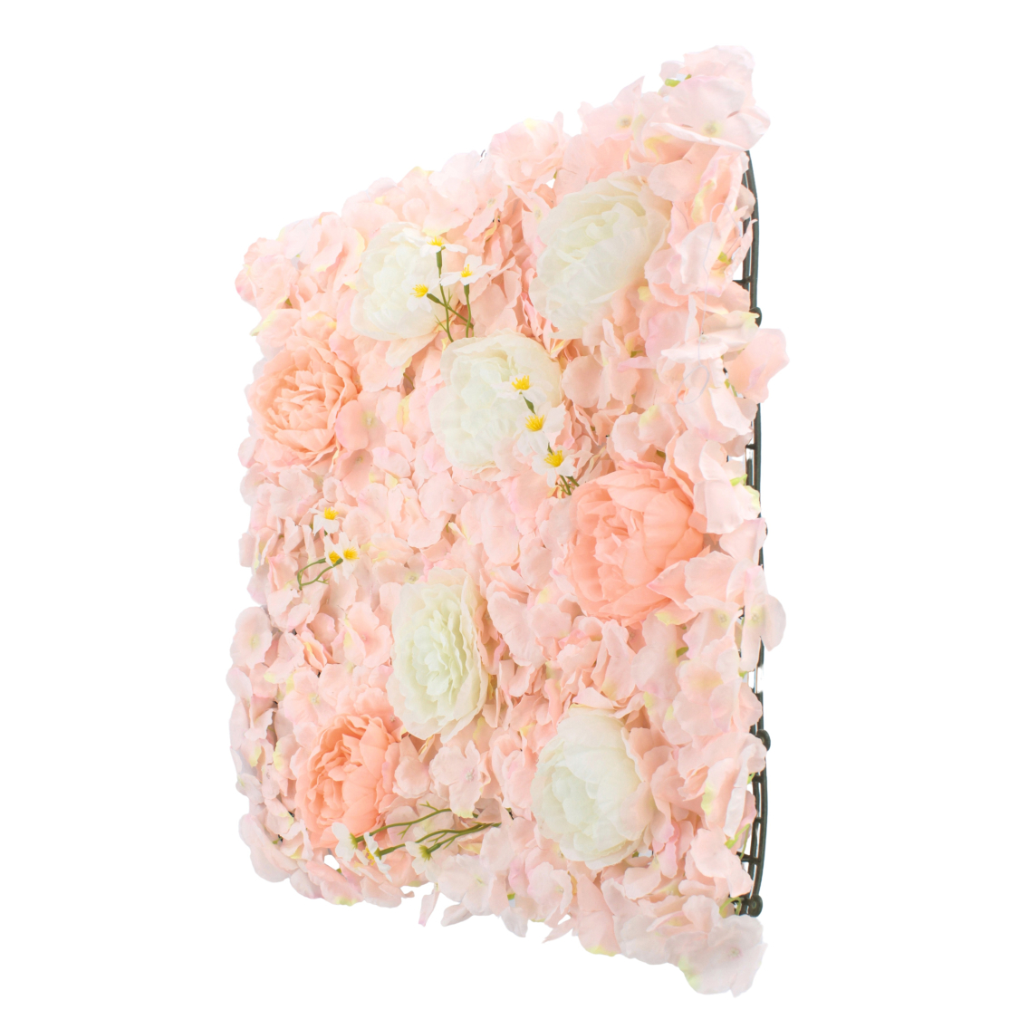 Mur floral artificiel aurore 50 cm - Mur de fleurs artificielles ...