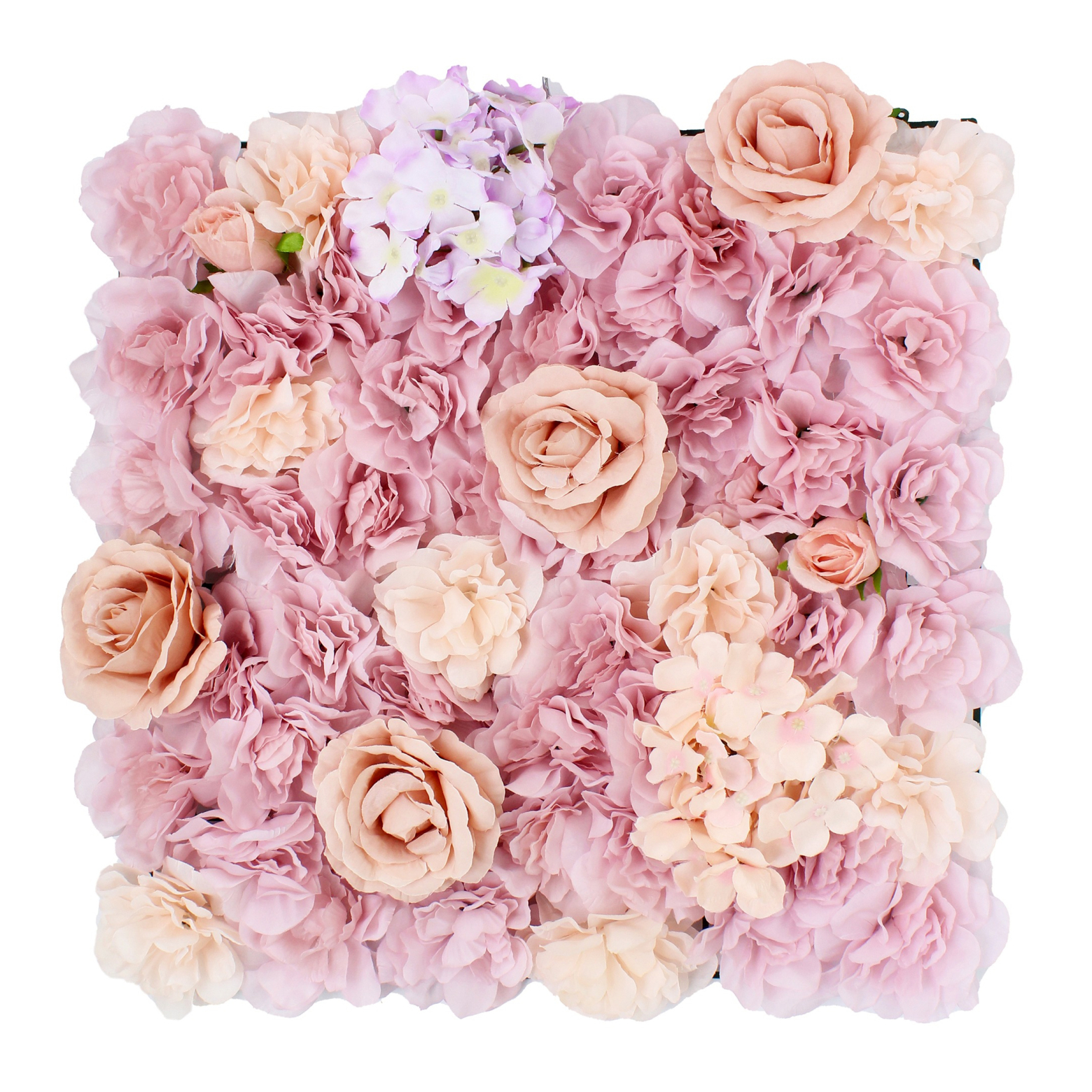 Mur floral artificiel zéphyr 50 cm - Mur de fleurs artificielles ...