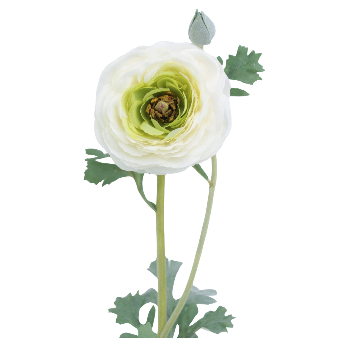 Renoncule artificielle blanche bouton 72 cm - Renoncules artificielles ...