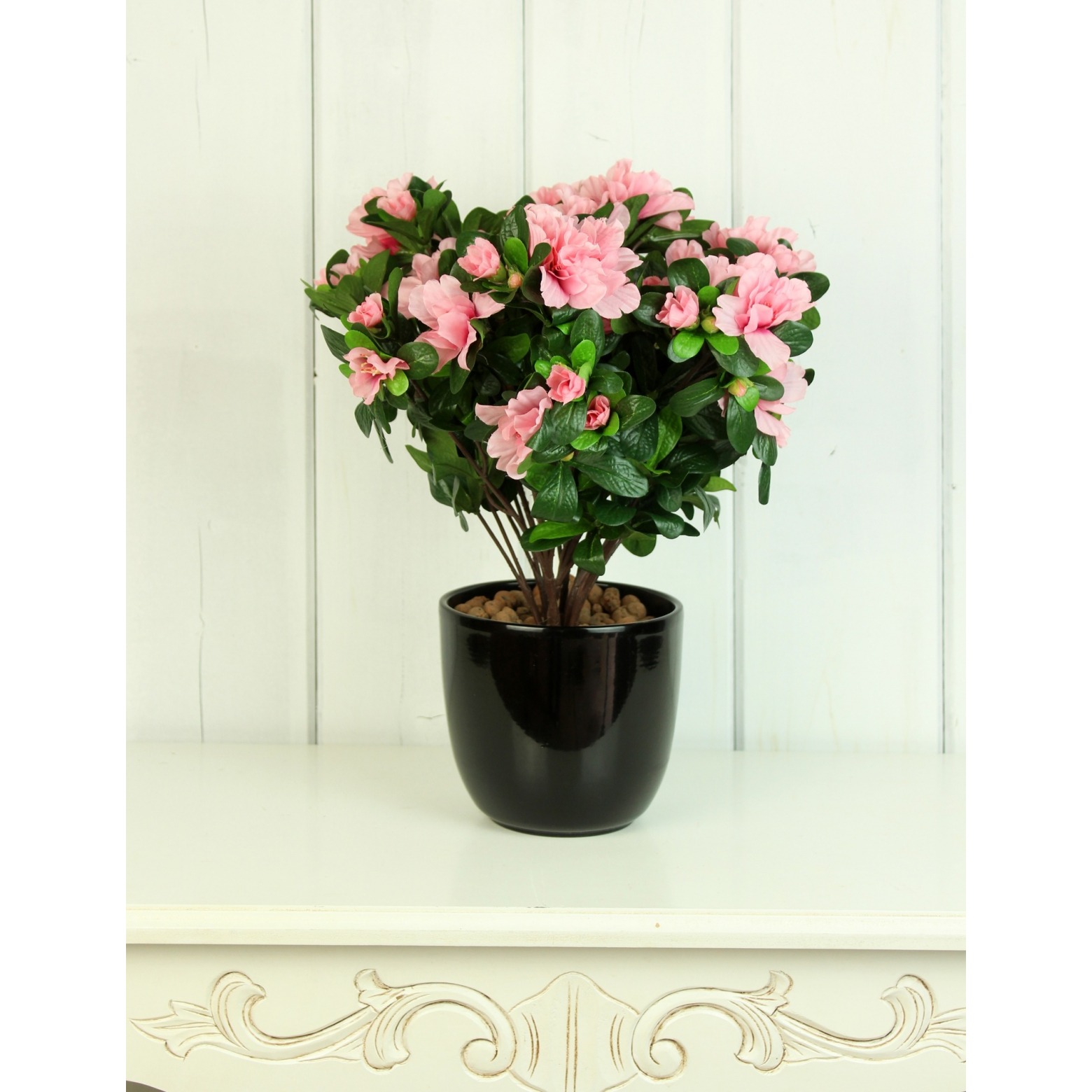 Azalée artificielle rose 40 cm - Jardinières artificielles fleuries ...