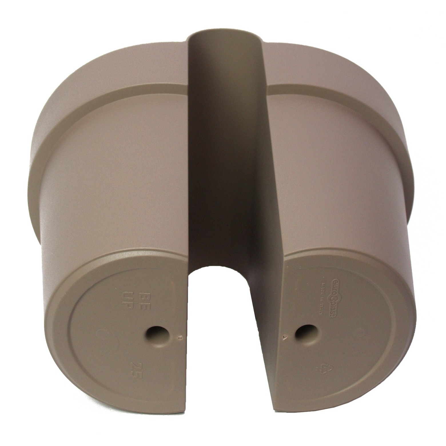 Pot balustrade double PVC gris taupe 23 cm - Pots à suspendre - Artiplantes